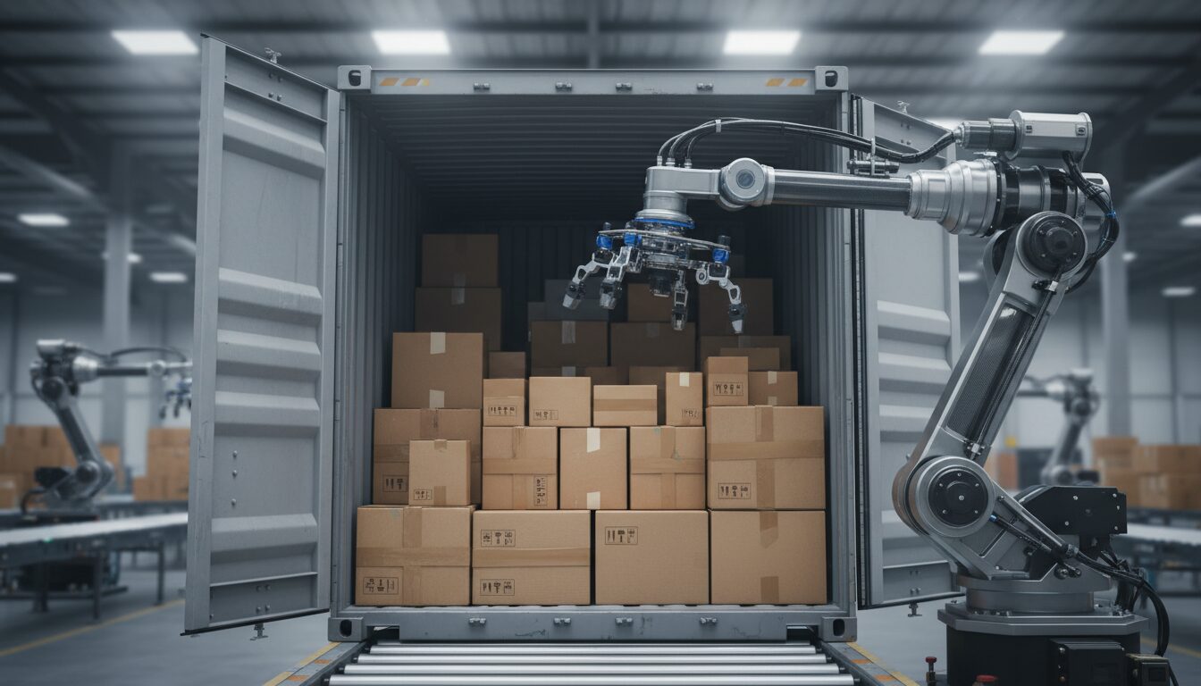 荷積み自動化の決定打。米Dexterity「物理AI」が400ミリ秒で即決 – LogiShift（ロジシフト）